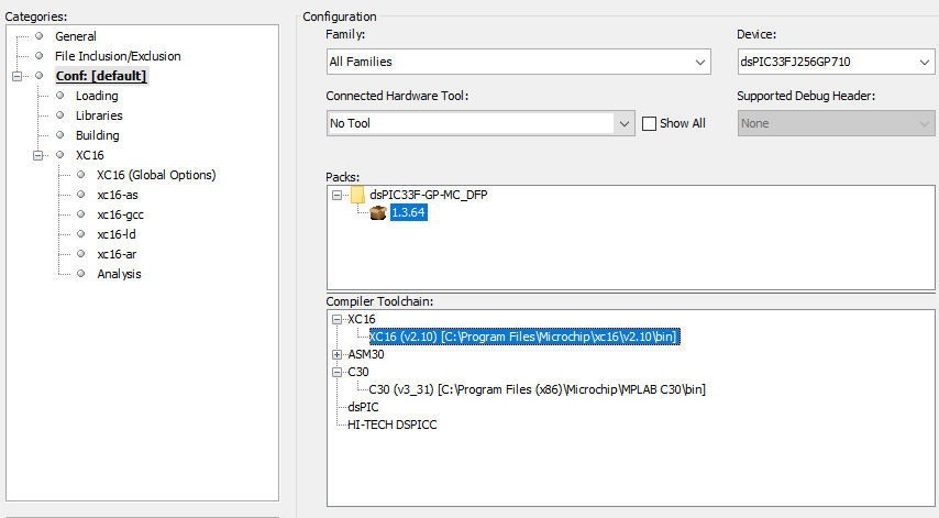 Updating Existing C30 Project To Mplab X Xc16