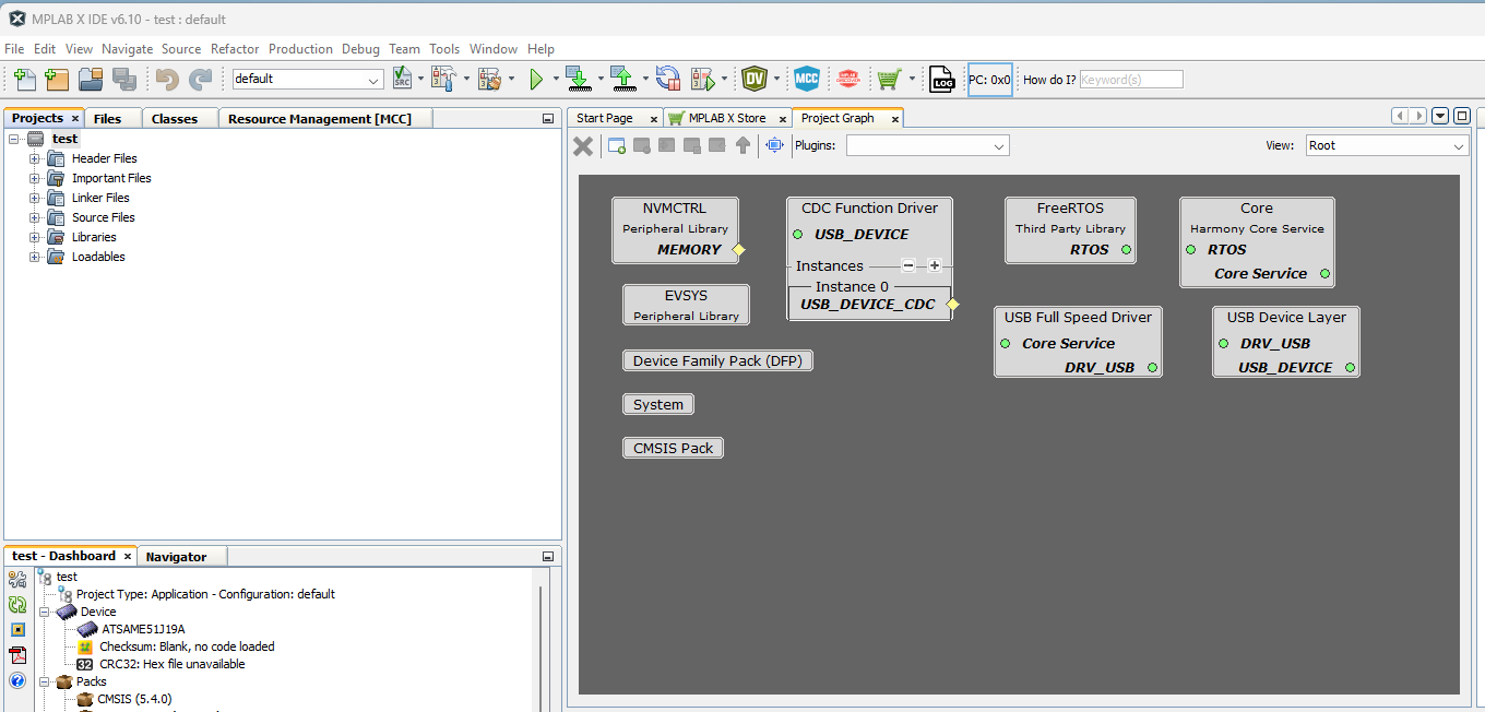 Compile error after generating code in MCC for USB CDC device