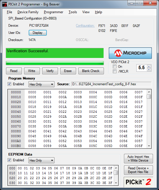 PICkit 2 V2.62 Release announcement.