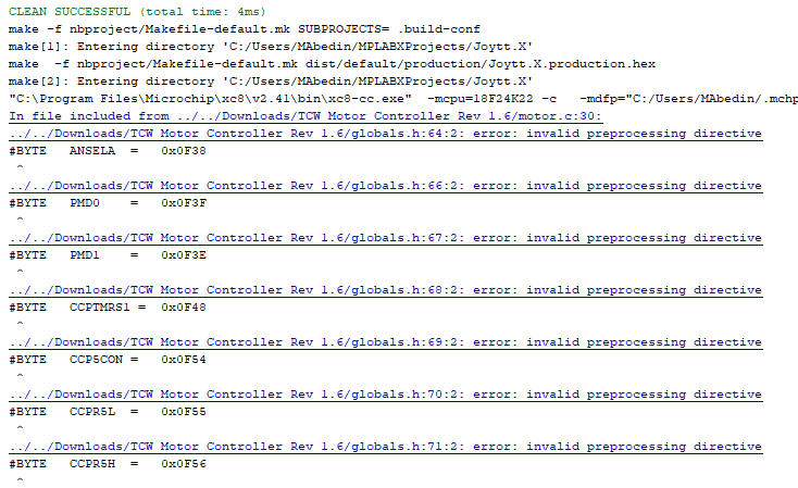 BUILED FAILED (exit value 2, total time: 554 ms), build-conf erro2, build-impl error 2