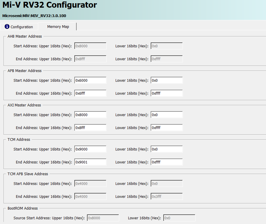 Increase RAM (TCM) size of MiV RV32 PolarFire FPGA