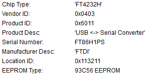 Flashpro5 bad FTDI configuration