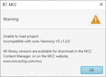 Incompatible with core