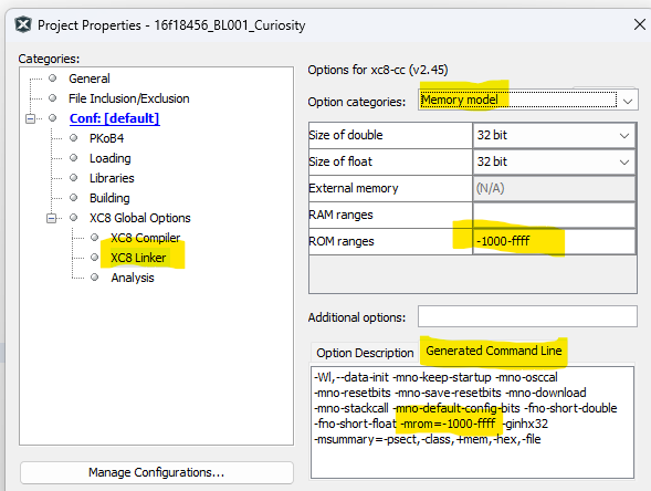 Creating Shared Variable between Bootloader and Application on PIC16F18455