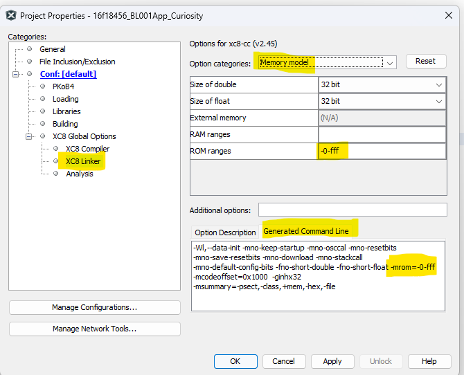Creating Shared Variable between Bootloader and Application on PIC16F18455