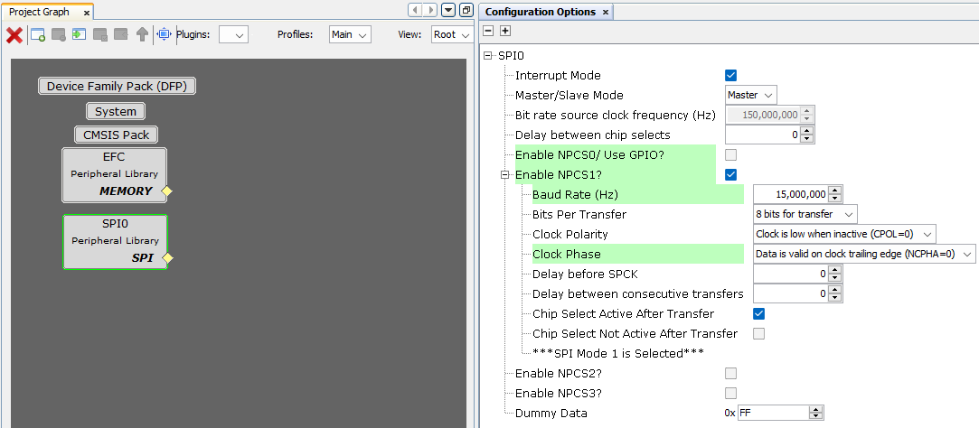 SAMV71 - Configuring XDMAC and SPI to read a chunk of data without inter byte delay?