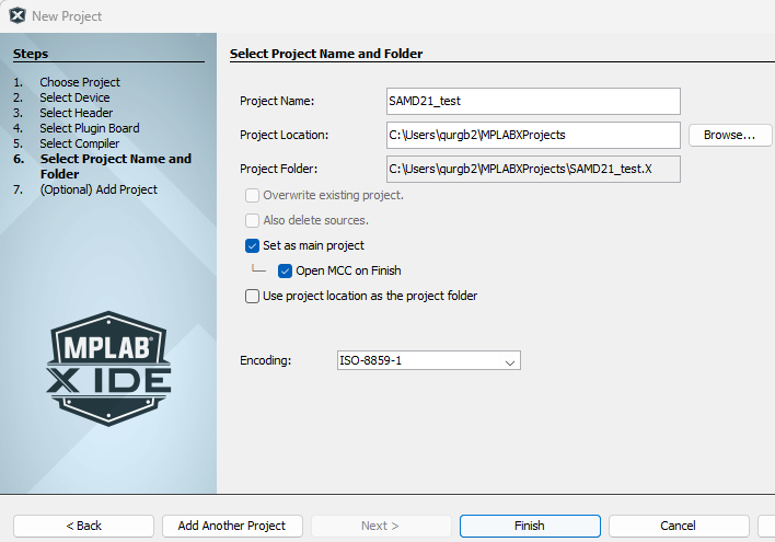 MPLAB X 6.20 SAMD21 and no MCC