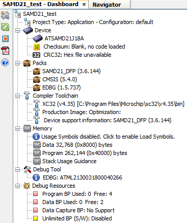 MPLAB X 6.20 SAMD21 and no MCC