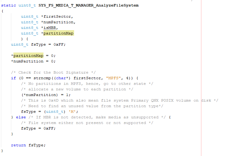 The MPFS error with Flash externally.