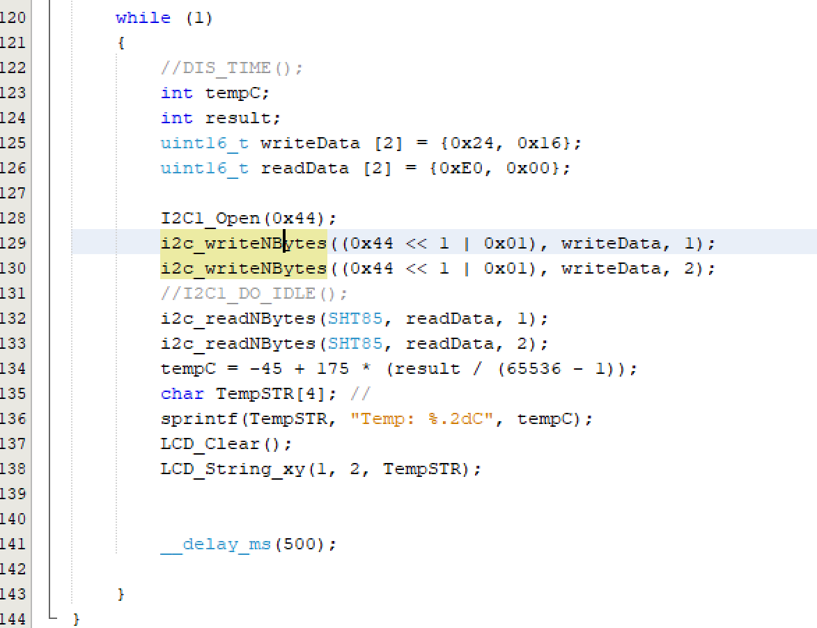 help understanding the I2C functions generated by MCC
