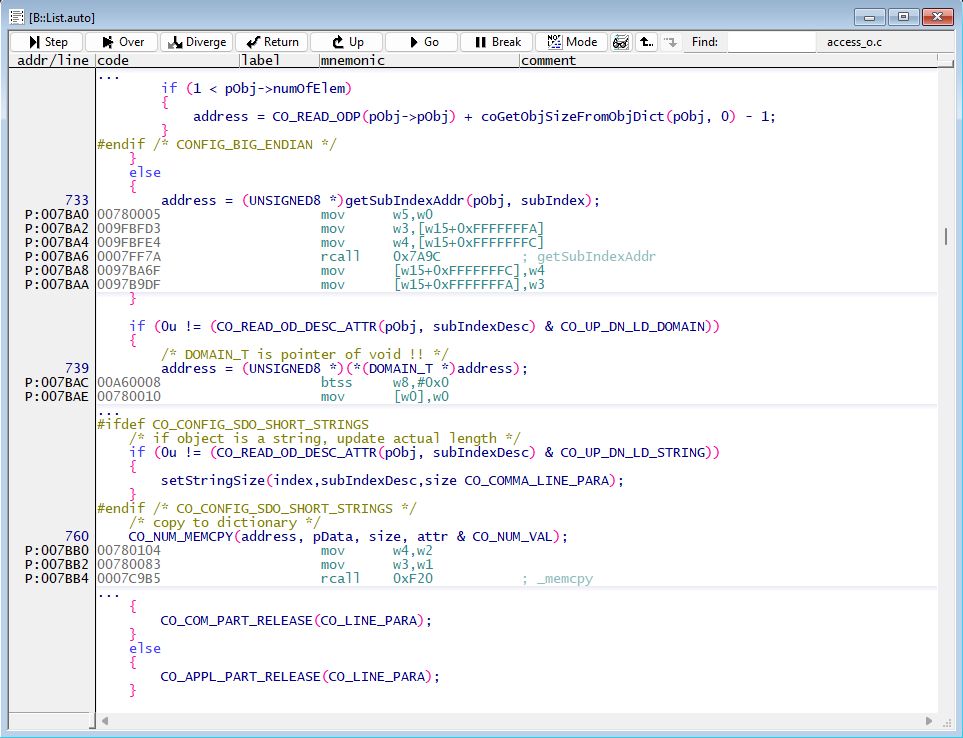 XC16 compiler with optimization O3: decision and minimal command results in wrong instruction