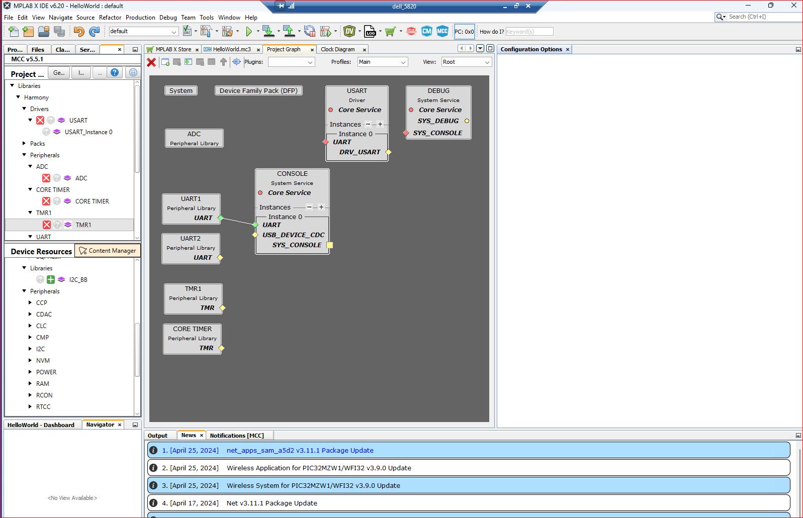 How to generate Code? MCC Harmony on MplabX6.20