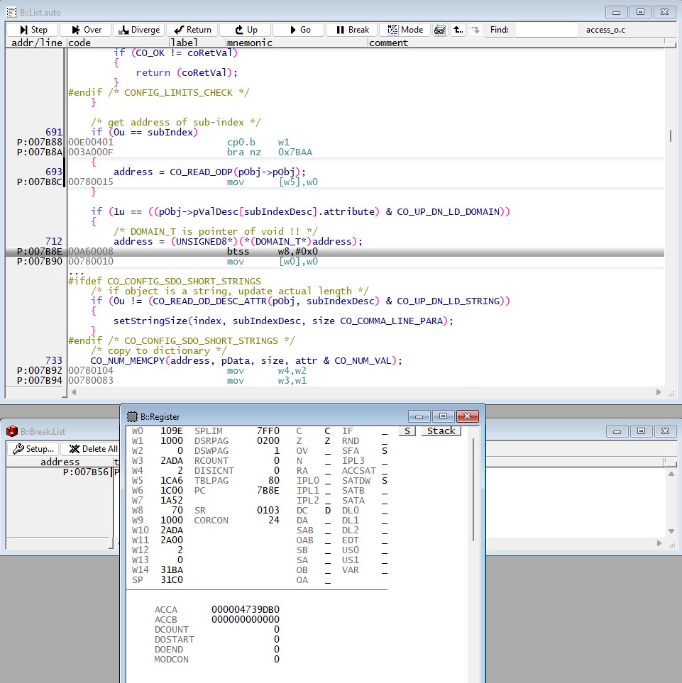 XC16 compiler with optimization O3: decision and minimal command results in wrong instruction