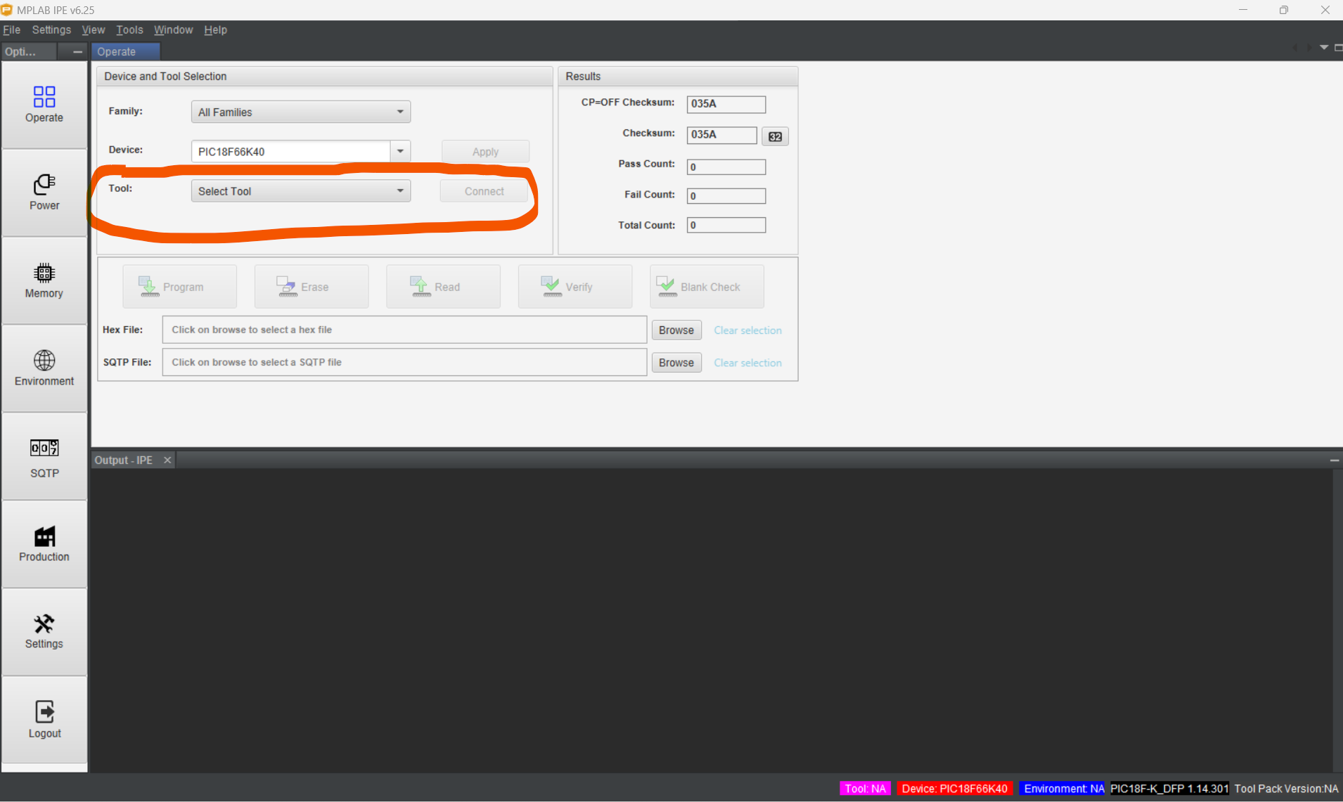 Issue with tool detection - MPLAB IPE v6.25